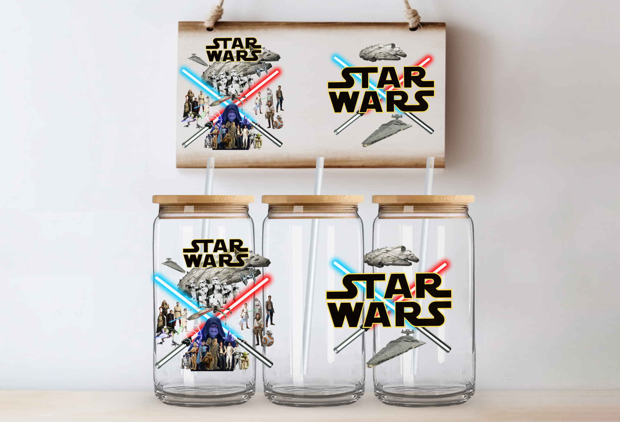 "Star Wars" Uv-Transfer – Purple Skin DTF Transfers